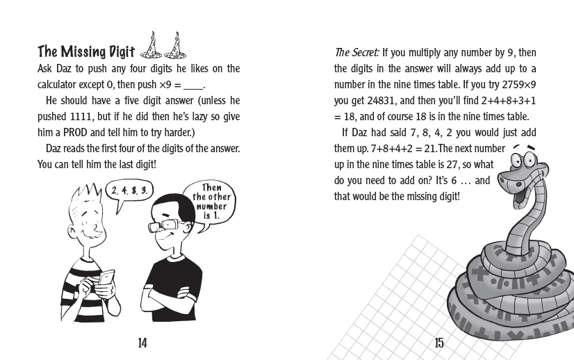 The MURDEROUS MATHS Books - page samples